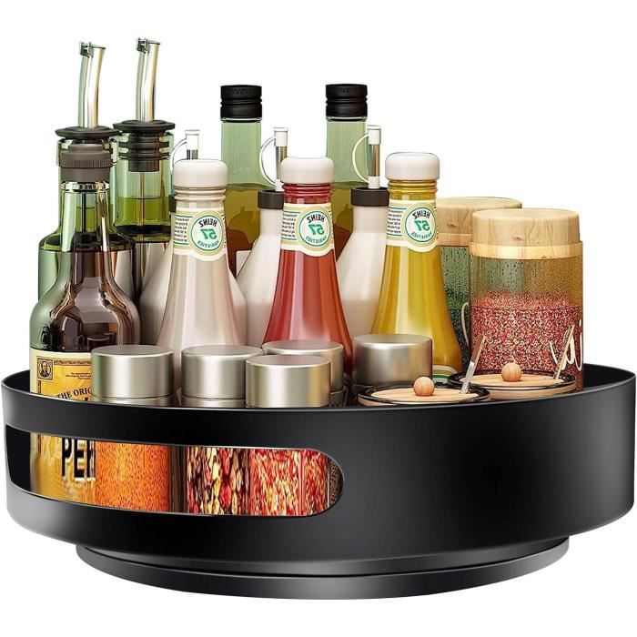 Plateau Tournant En Acier, Lazy Susan Rangement Epices Cuisine, Organisateur Plateau Tournant À ...