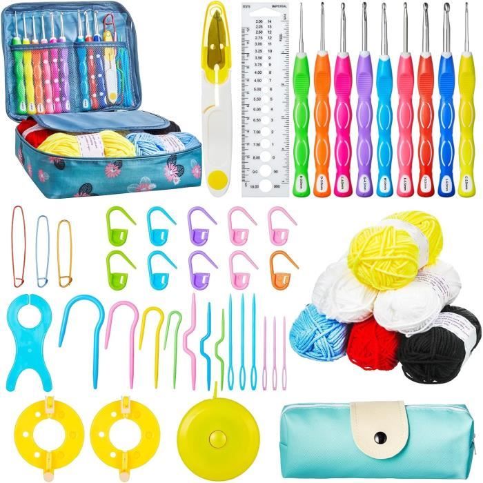 Kit Crochet Tricot Avec Crochets Ergonomiques De 2Mm À 6Mm, Kit Crochet ...