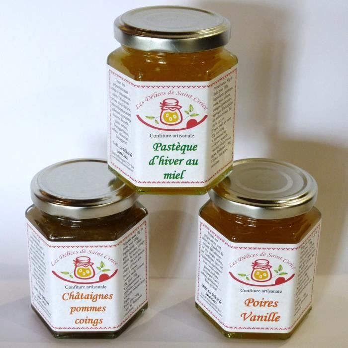 Lot de 3 confitures - Cdiscount Au quotidien