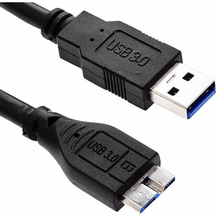 G-Shield 1m Câble Micro USB 3.0 A Mâle vers Micro B SuperSpeed 5Gbps ...