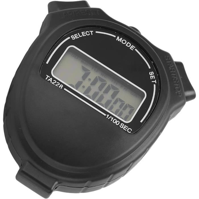 LI-Chronomètre numérique électronique, Grand Affichage, chronomètre de ...