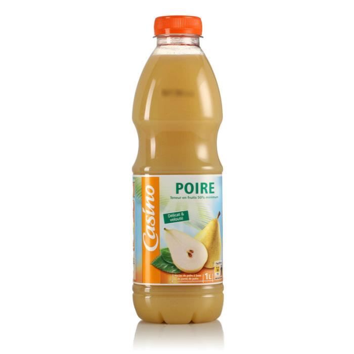 Jus de fruits Nectar poire - Bouteille plastique - 1l - Cdiscount Au ...