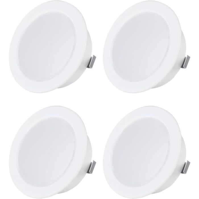 4X Spot Encastrable Plat 12V Ip44, Luminaire Encastré 3,5W Led 6500K ...