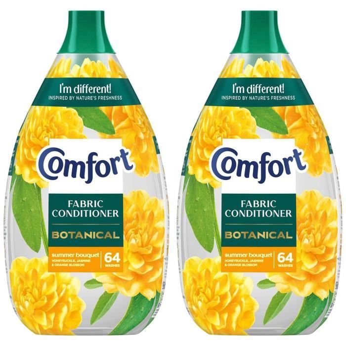 Comfort Botanical Fabric Conditioner Summer Bouquet Softner 960ml 64 ...