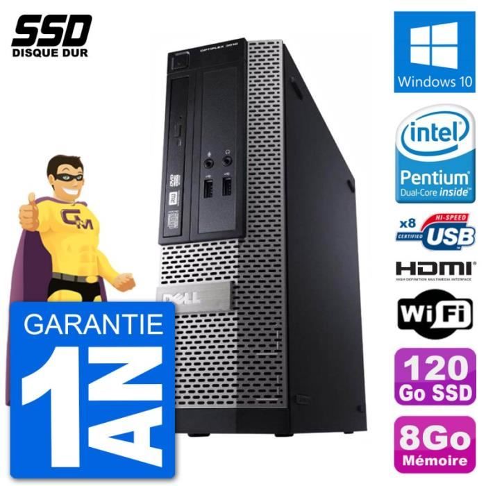 PC Dell OptiPlex 3010 SFF Intel G2020 RAM 8Go SSD 120Go HDMI Windows 10 Wifi - Cdiscount ...