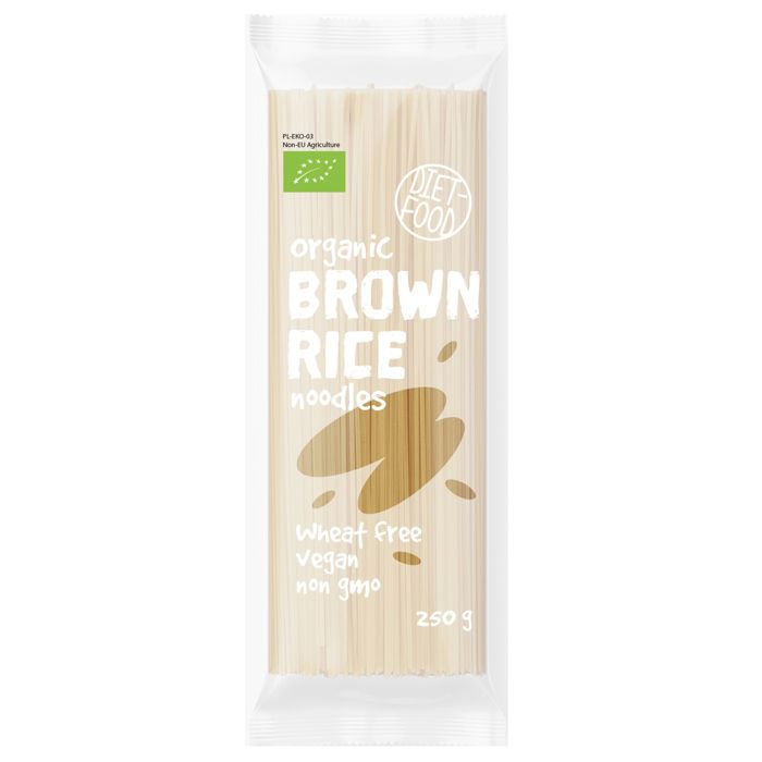 DIET-FOOD Nouilles de Riz Brun Bio, Pâtes Alimentaires, Végan ...