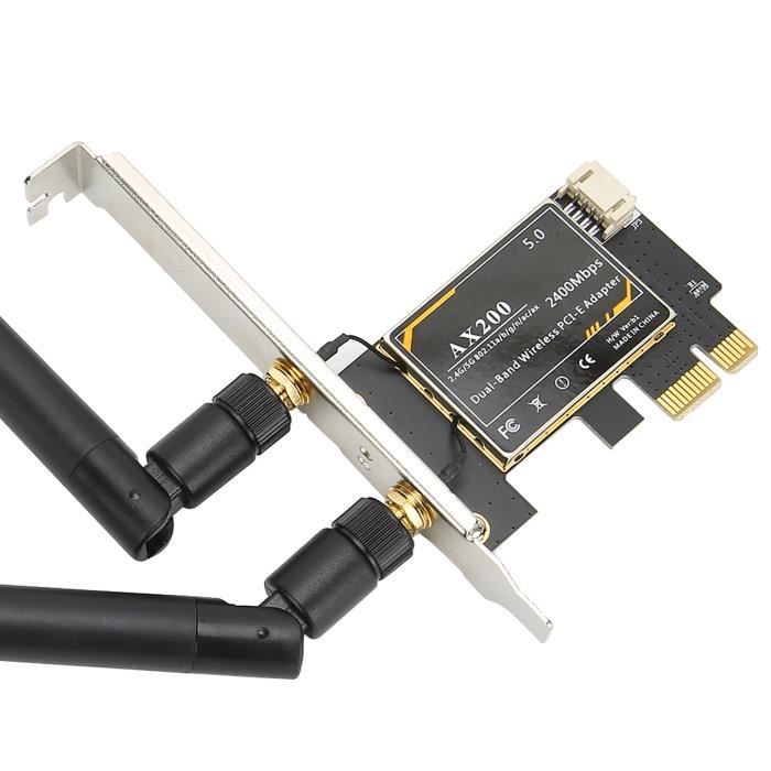 Carte Wifi 3000Mbps Wifi 6, Carte Réseau Sans Fil Intel Ax200 5G 2.4G ...