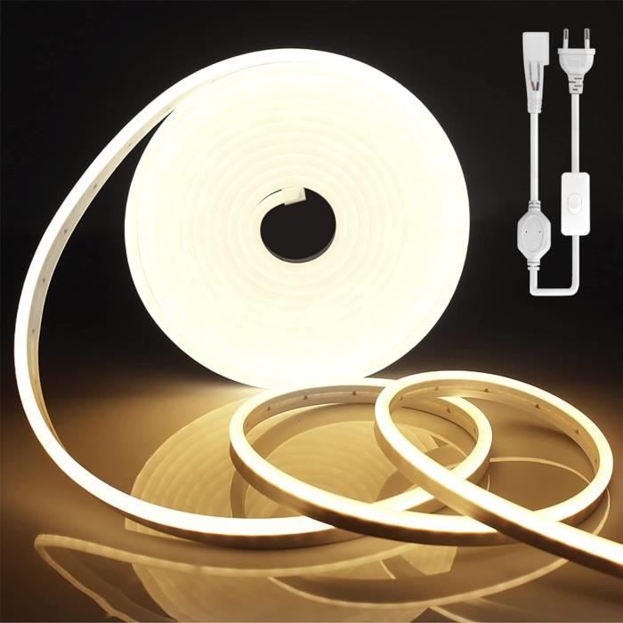 20M Ruban Led Flexible Néon Bande Led 220V Lumière Cuisine Led Étanche ...