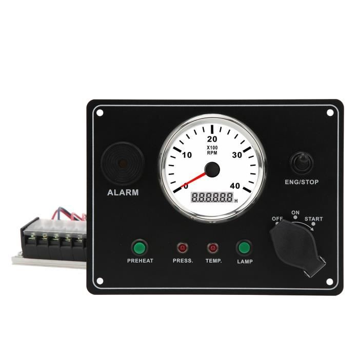 Tableau de bord marin GAROSA - Tachymètre multifonction 4000 tr/min ...