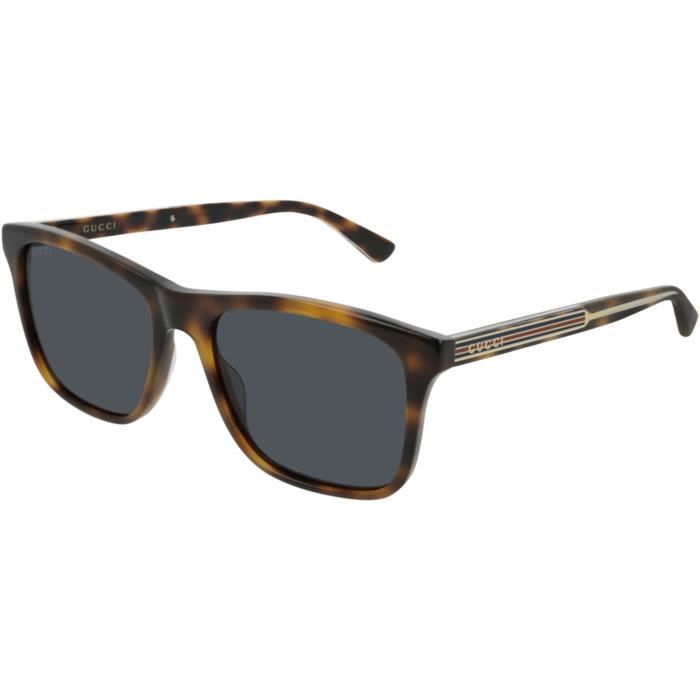 Gucci GG0381S 55/18/145 HAVANA/BLUE acétate homme GG0381S - Achat ...