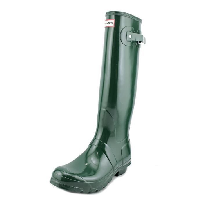 Botte de Pluie en Caoutchouc Hunter Original Tall Gloss - Femme - Vert ...