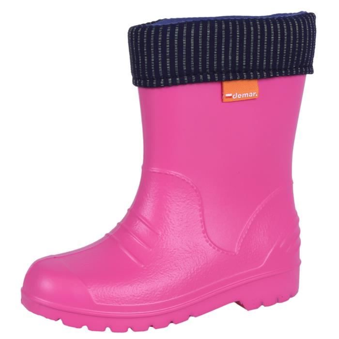 Belles bottes de pluie roses pour enfants DINO F2 Demar Rose ...