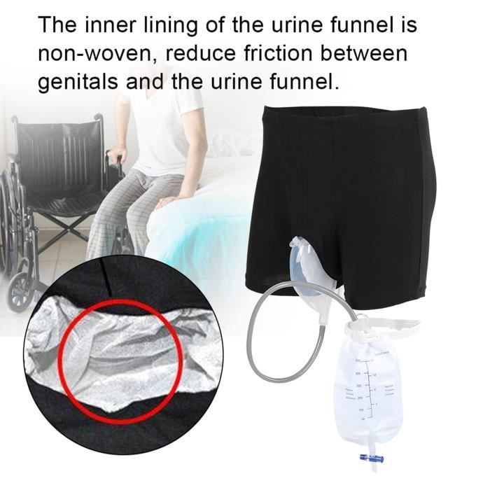 Pwshymi Sac d'urine Sac de jambe d'urinoir réutilisable pour hommes ...