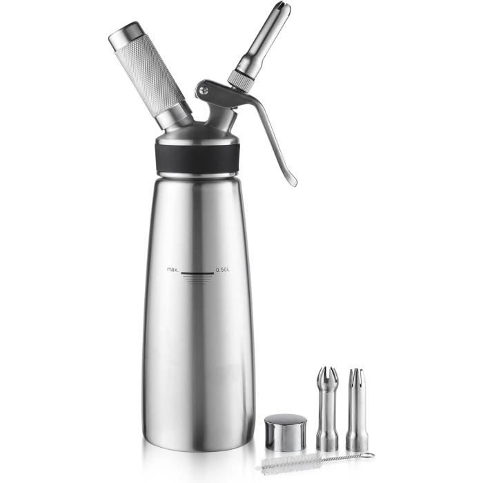 Siphon Chantilly Syphon Inox 500Ml Cream Whipper L'Acier Inoxydable ...