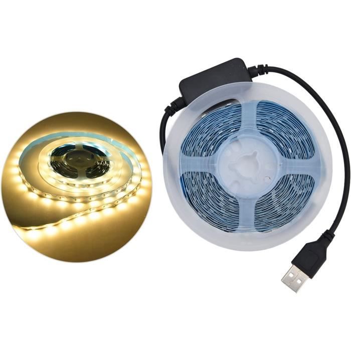 5V Usb Led Sensor Light Strip Bande Lumineuse Activée Par Le Mouvement ...