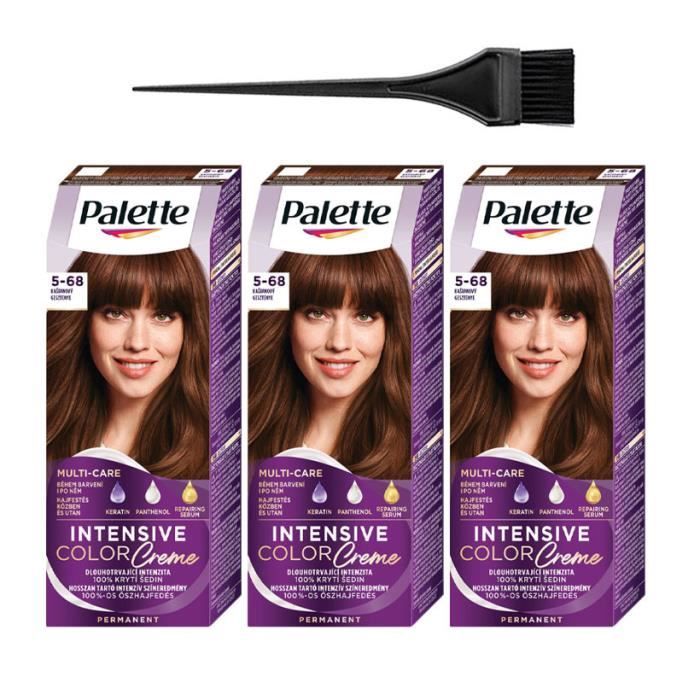 Coloration permanente - SCHWARZKOPF - Palette Châtain Moyen 5-68 ...