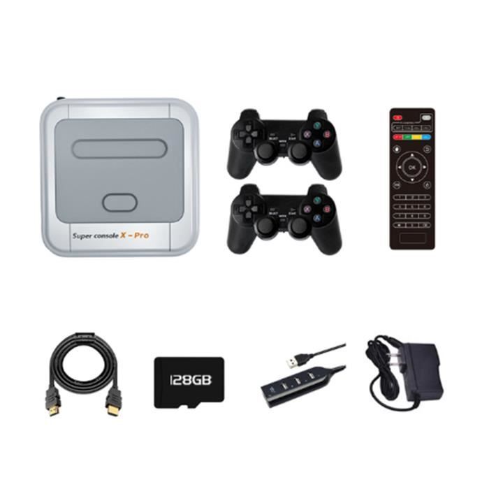 Consoles de Jeux VidéO Super Console X Pro 4K HD TV pour PS1-PSP 128G ...