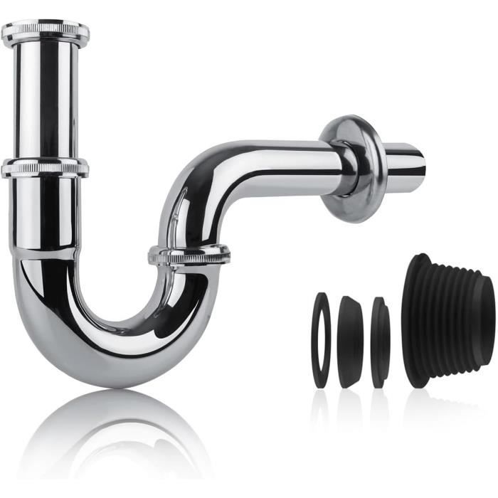 Siphon Lavabo - Syphon Universel Salle de Bain Lavabo 1 1-4" x 32 mm ...