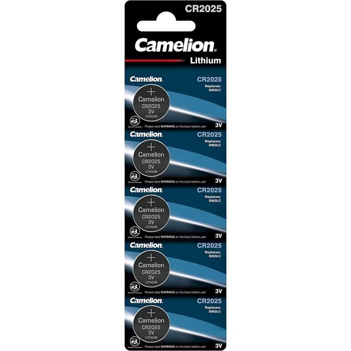 CAMELION Lot de 5 piles lithium CR2025 3 V3 - Cdiscount Jeux - Jouets