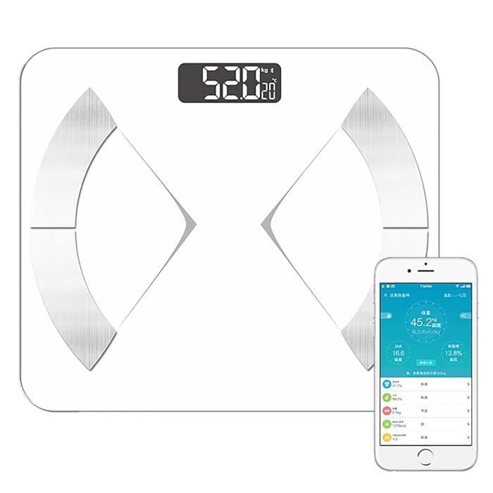 Machine De Pesée Bluetooth, Balance De Graisse Corporelle ...