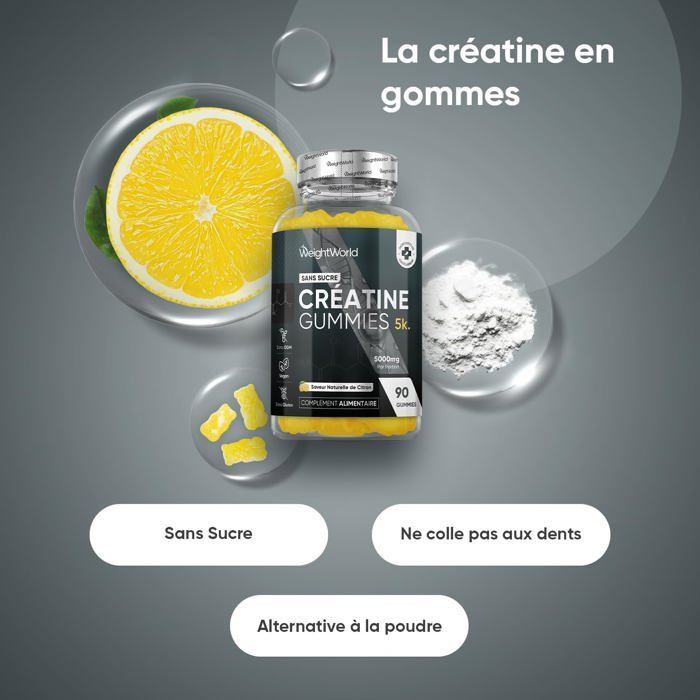Creatine Gummies 5000Mg Vegan Sans Sucre - Selon L'Efsa, La Créatine ...