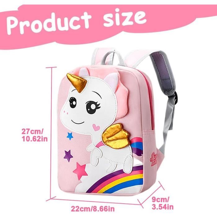 Licorne Cartable Scolaire Maternelle, Nylon Licorne Sac Ados, Cartable ...