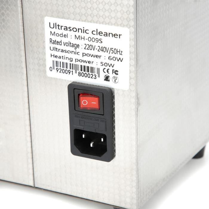 Machine de nettoyage à ultrasons Professionnel 1.3L à LED Pour Bijoux ...