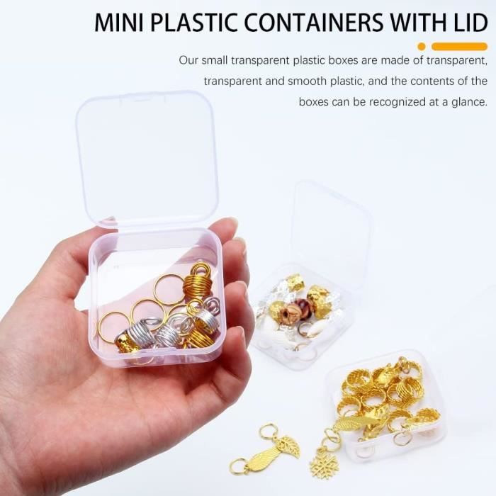 12 Pièces Petites Boites Plastiques Transparentes Mini Boite De ...