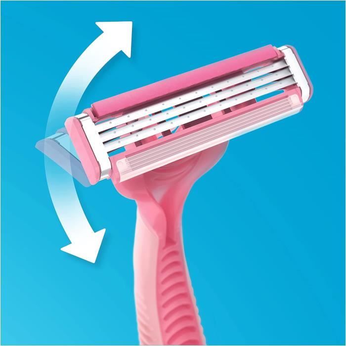Gillette Simply Venus 3 Rasoir jetable pour femme enrichi de coussinets ...
