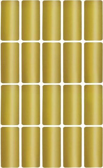 Étiquettes autocollantes rectangulaires pour code couleur Doré (4cm x 1 ...