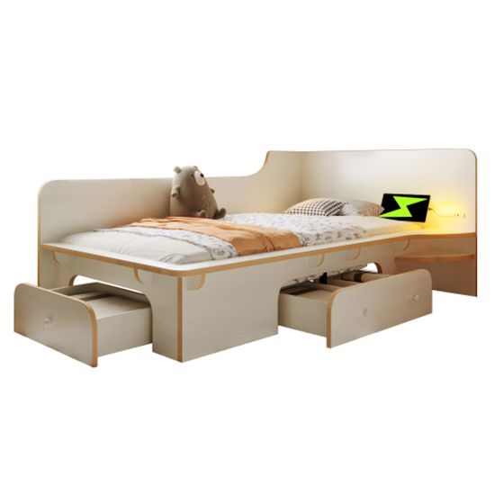 Lit simple enfant 90 x 200 cm-style Scandinave- avec lampe de lecture ...