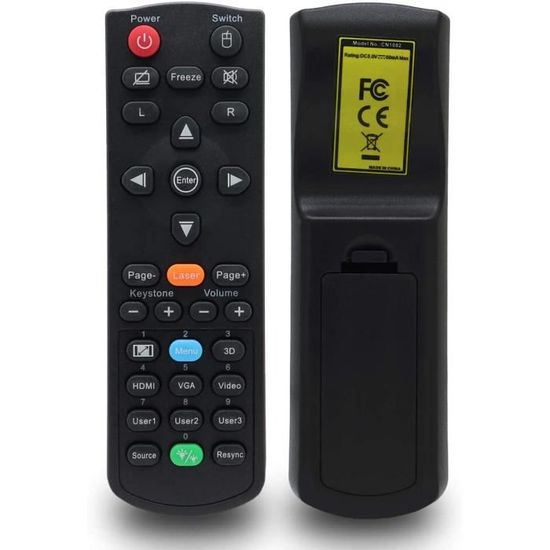 AuKing Telecommande de Rechange pour Optoma Projecteur EH319UST ...