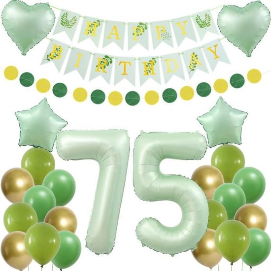Ballon 75 Ans Anniversaire Femme Décoration Anniversaire 75 Ans Femme ...