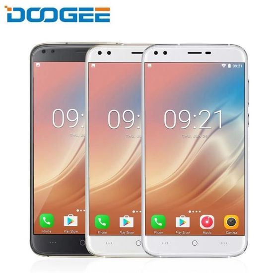 DOOGEE X30 smartphone Android 7.0 5.5 pouces HD 2G RAM 16G ROM Argenté ...