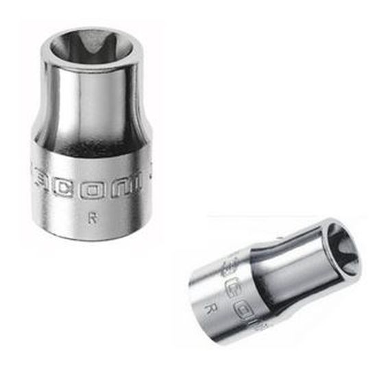 Douilles Torx - FACOM - RTX.4 - Jeu sur rack métallique - Chromée brillante - 1/4" - Cdiscount Auto