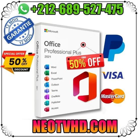 Microsoft Office 2021 Professionnel Plus - Version Dématérialisé - Avec ...