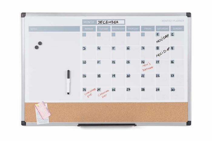 Tableau - paperboard Bi-office - MB0707186P - Planificateur mensuel ...