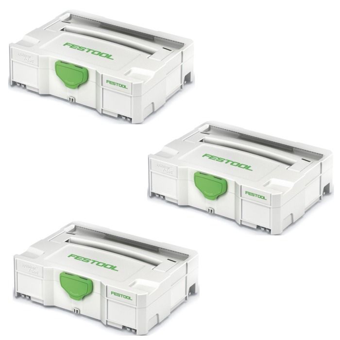 Festool Systainer T-LOC SYS 1 TL 3x Coffrets à outils - Gris clair ...