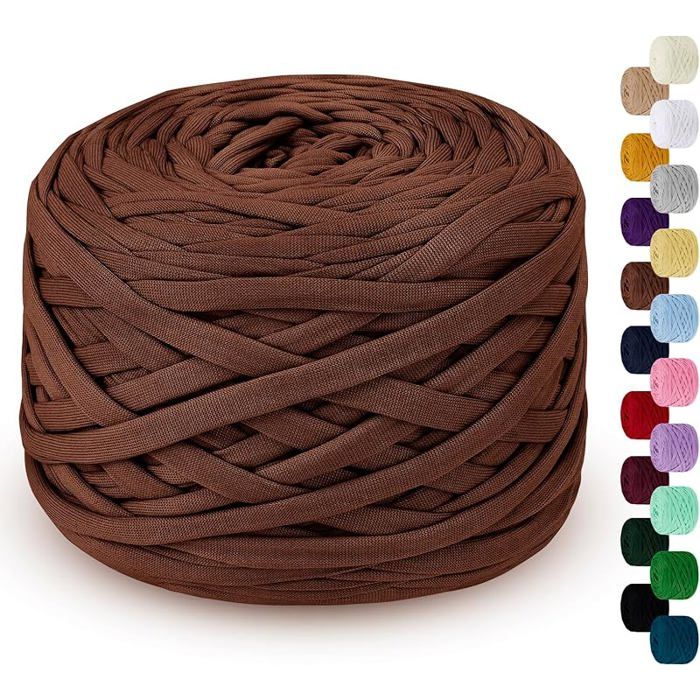 Fil pour Crochet 285g 100m Tshirt Yarn Fil Polyester pour Sac au ...