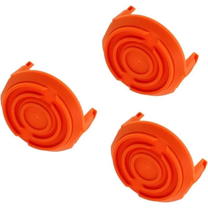 Lot De 3 Capuchons De Bobine Pour Coupe-Bordures Worx Wa6531 Gt-Wg 150 ...