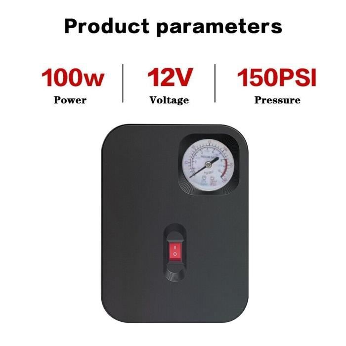 Mini Compresseur - Ferm - 120W - Portable - Gonfleur Voiture - Pression ...