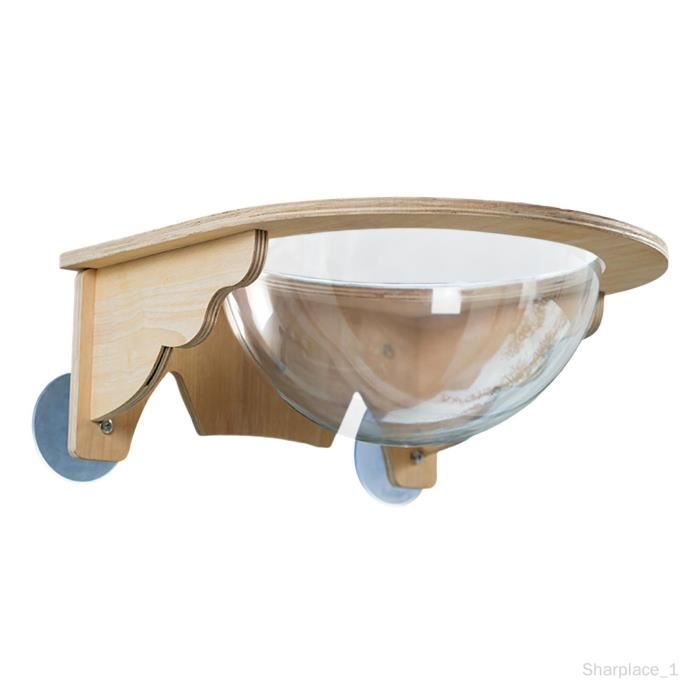 Lit hamac pour chat, perchoir de fenêtre de chat en bois, nid de chat ...