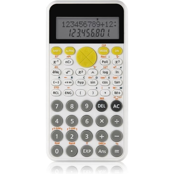Calculatrice Scientifique, Mince Et Portatif, Affichage À Deux Lignes ...