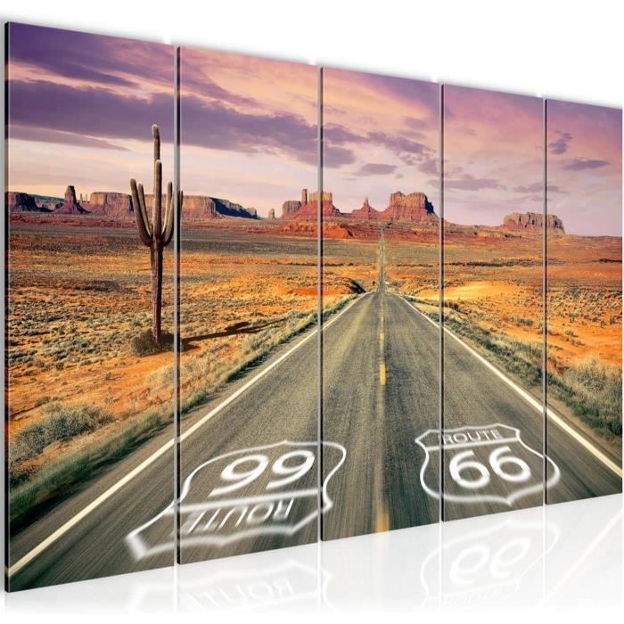 Tableau Mural Xxl Route 66 Grand Canyon 200 X 80 Cm Beige Orange 5 ...