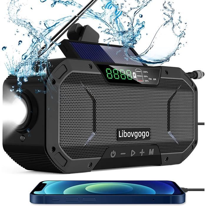 Radio de Secours avec Fonction de rechargement du téléphone Portable ...