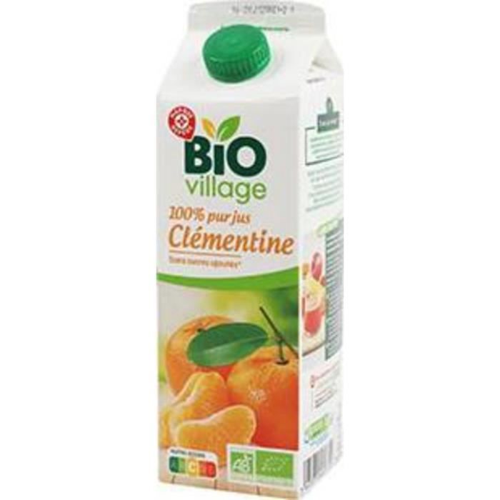 Bio Village 100% pur jus de Clémentine 1L - Cdiscount Au quotidien