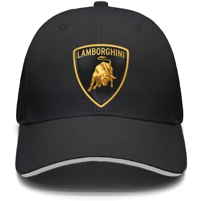 Un x Adjustable Lamborghini Logo Baseball Caps Peaked Sandwich Hat ...