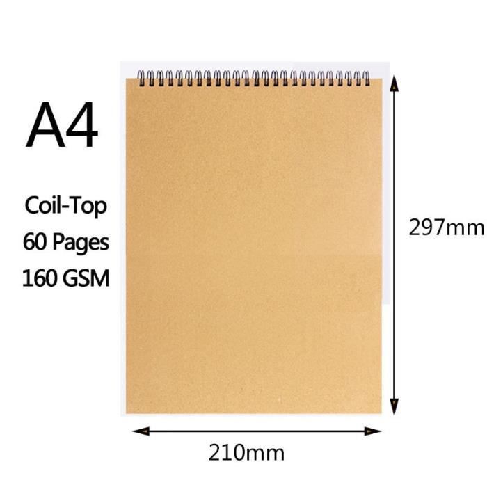Top a4 - Carnet de croquis pour carnet de dessin A4, carnet de ...