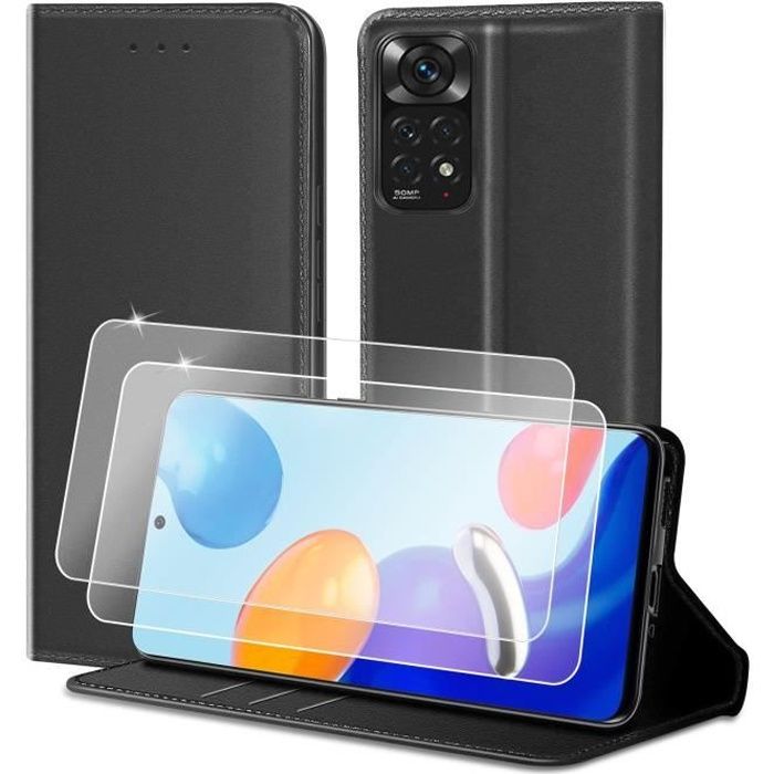 Coque Pour Xiaomi Redmi Note 11 11s 2 Verres Trempés Protection Étui