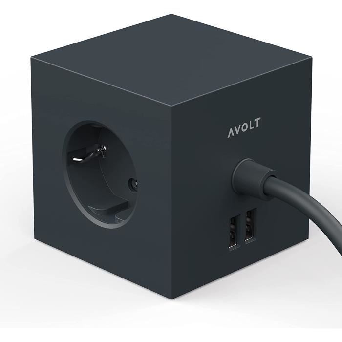Avolt Multiprise USB Multiprise Electrique avec 3 Prises et 2 Ports USB ...